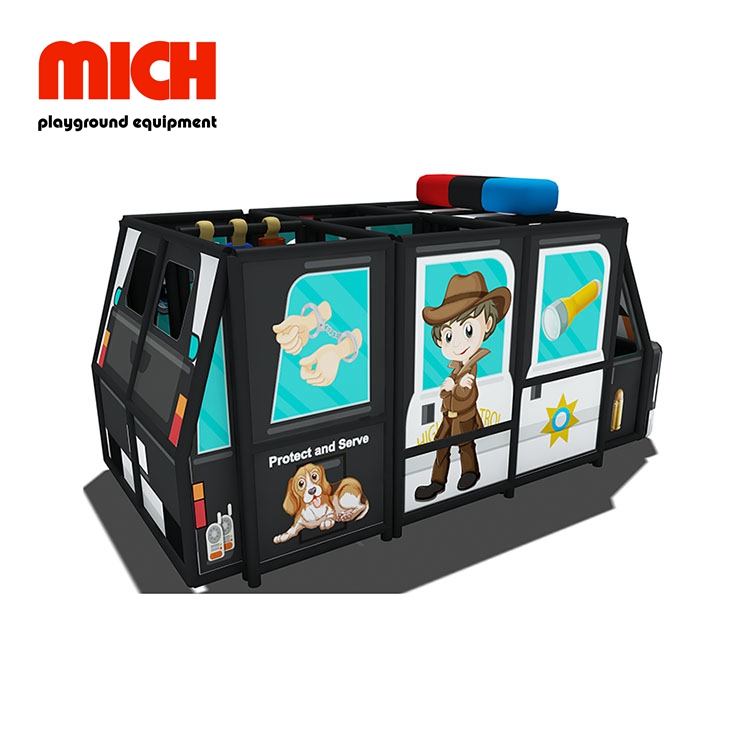 Police Car Theme Indoor Soft Mobile Playground for 3~12 Years Old Kids ...