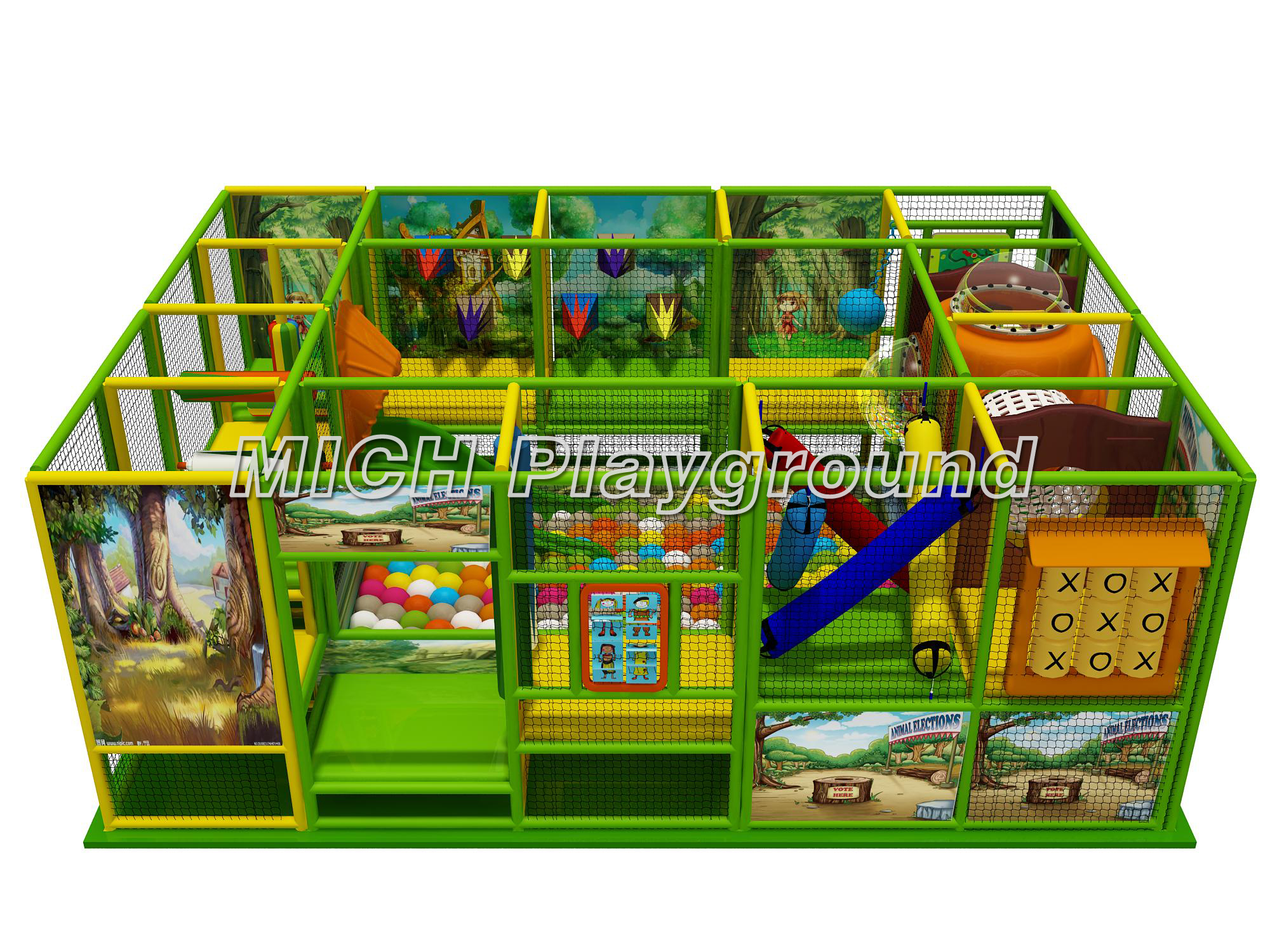 Custom Mini Indoor Toddler Playhouse - Buy small indoor playground for ...