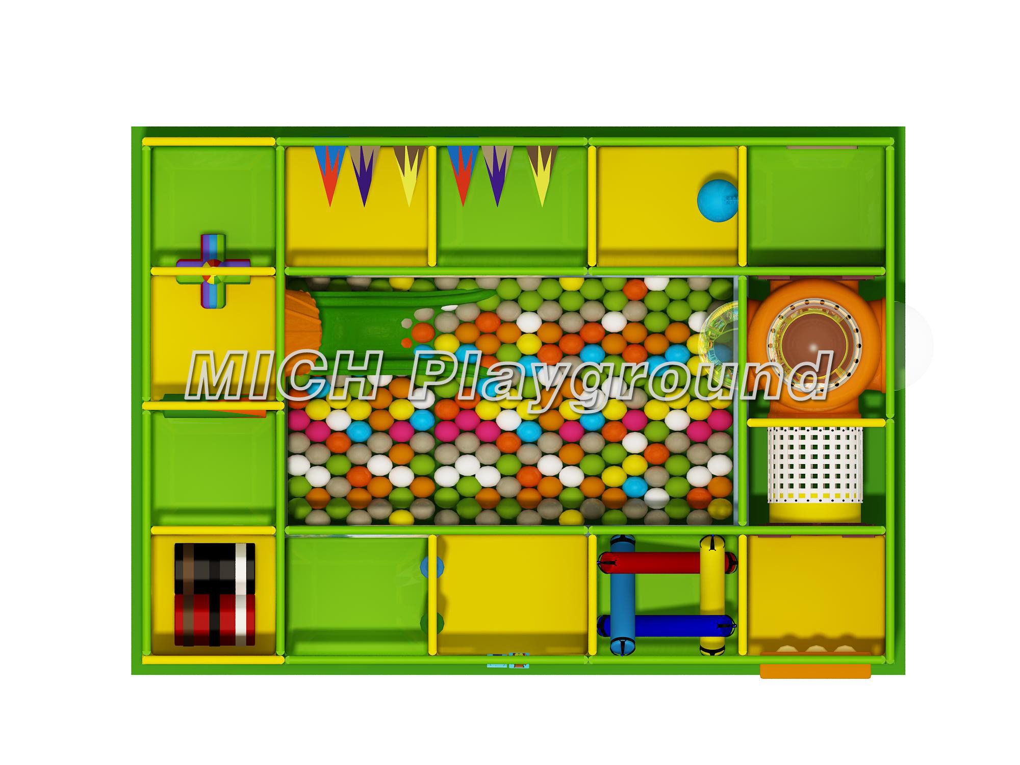 Custom Mini Indoor Toddler Playhouse - Buy small indoor playground for ...