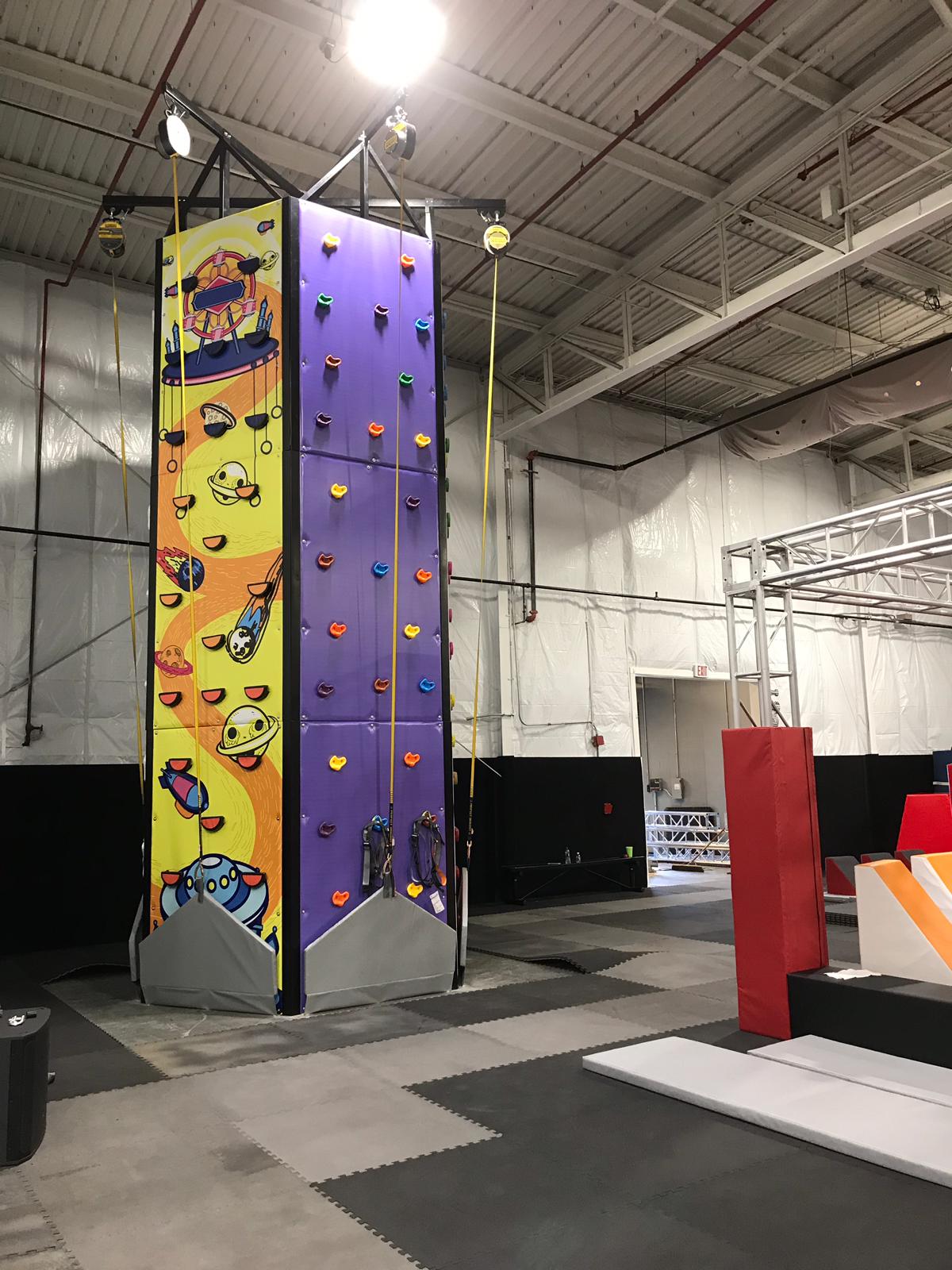 63 Sqm Trampoline Park with Foam Pit Climbing Wall - Buy 63 sqm ...