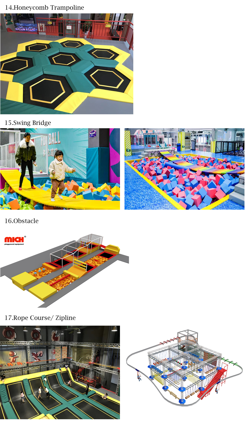 Customized Indoor Zipline Trampoline Park - Buy customized trampoline ...