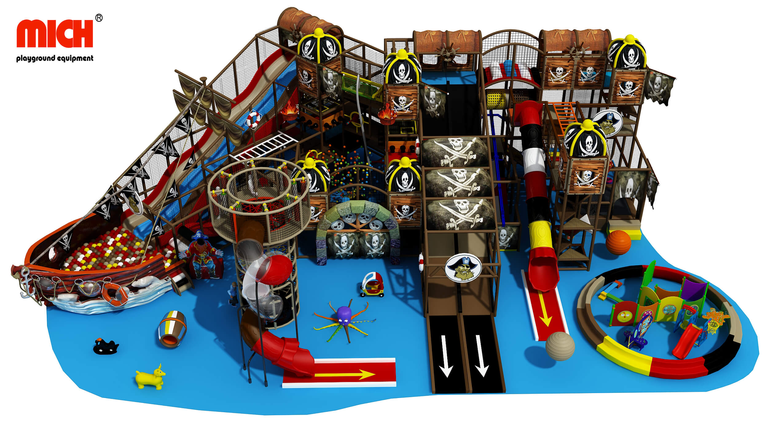 Pirate Themed High Kids Soft Play Center - Buy Pirate Themed Soft Play ...